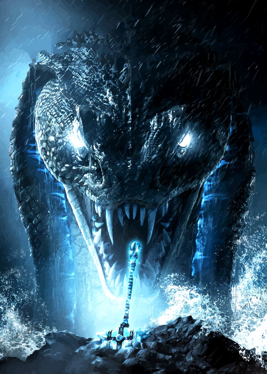'Giant Snake Monster' Poster, picture, metal print, paint by VDV GT ...