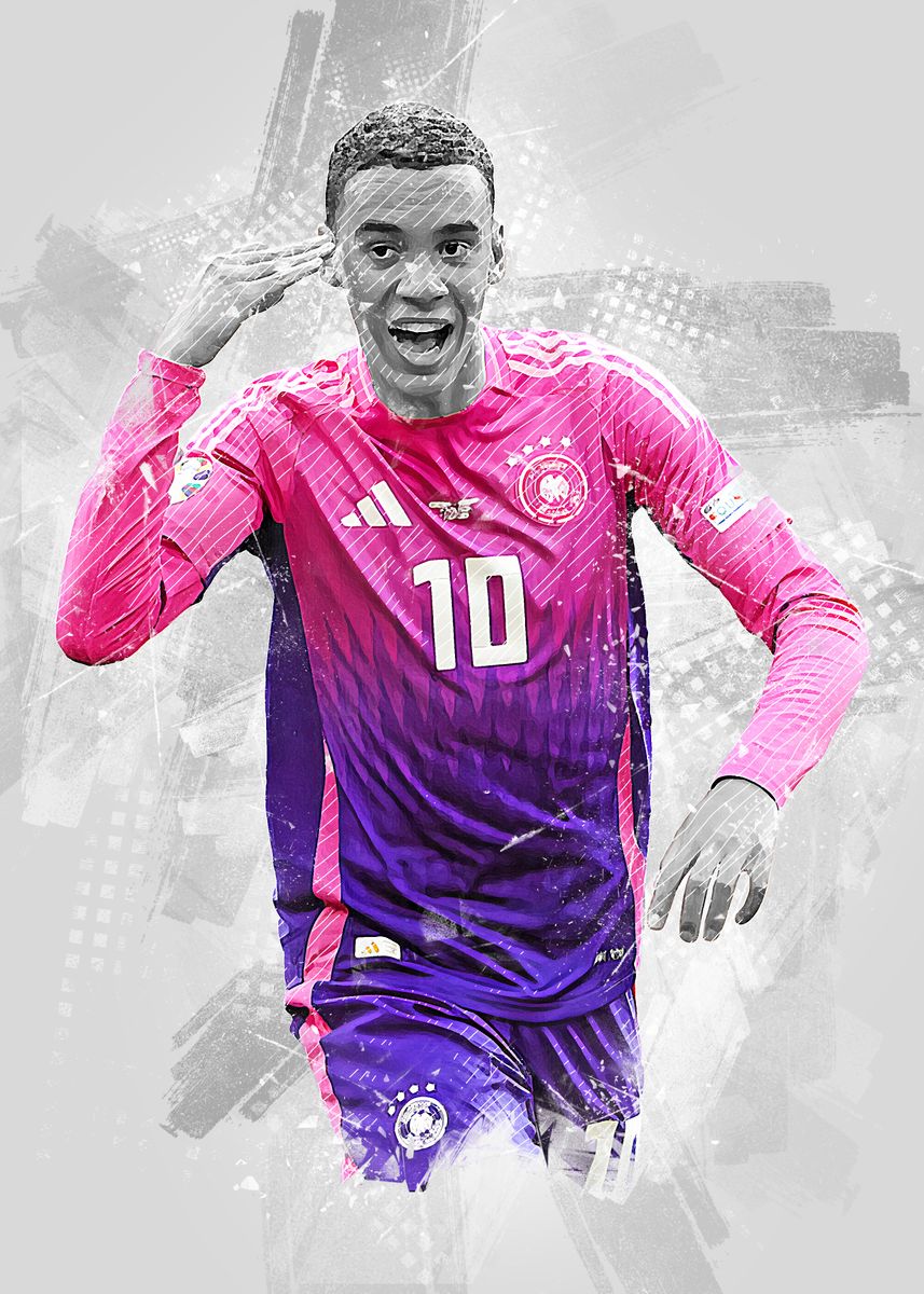 'Jamal Musiala' Poster, picture, metal print, paint by | Displate