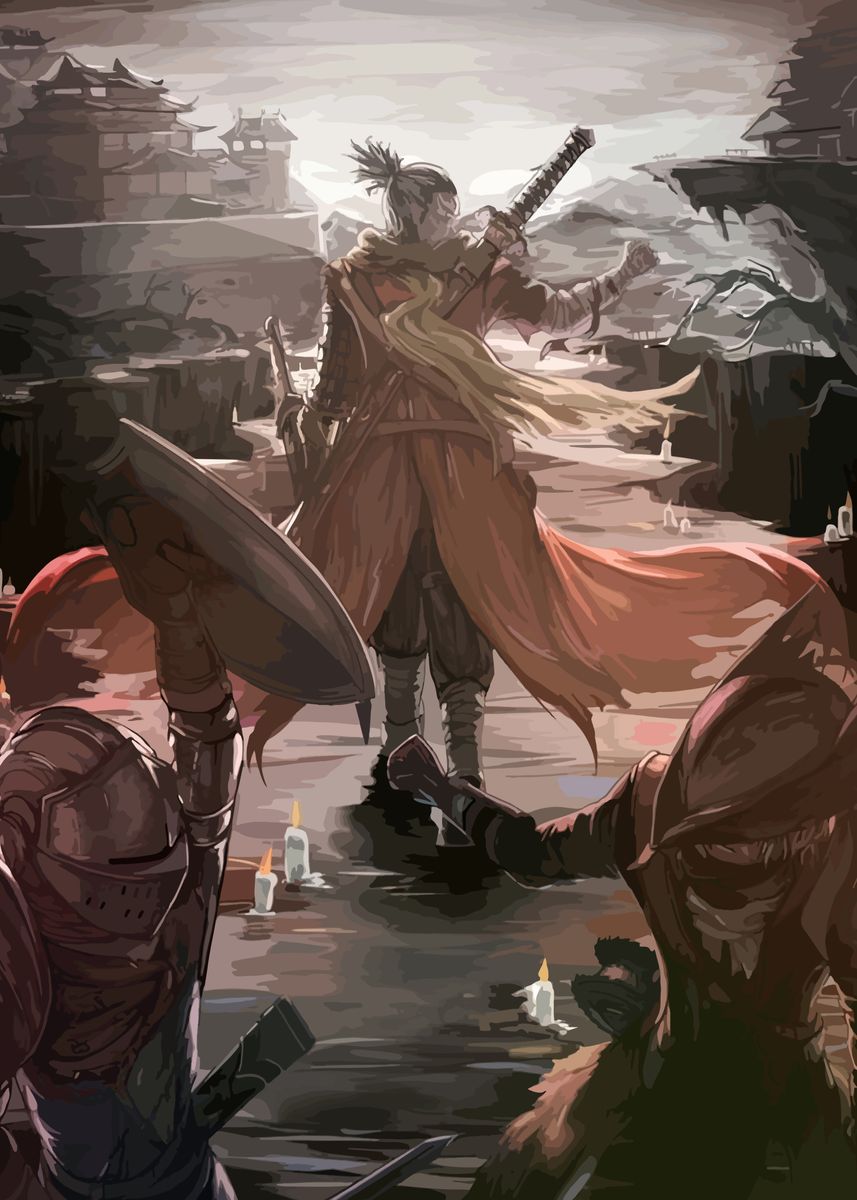 'Bloodborne game' Poster, picture, metal print, paint by armoss | Displate