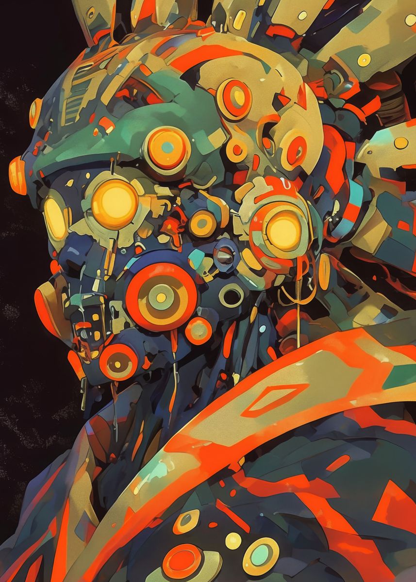 'Cybernetic Warrior' Poster, picture, metal print, paint by James ...