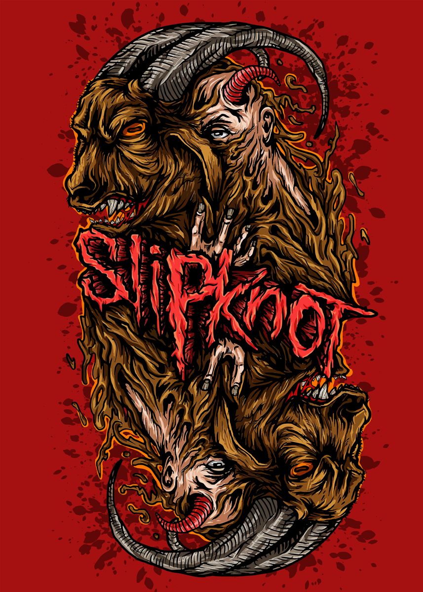 'Slipknot Band Art' Poster, picture, metal print, paint by hendra melo ...