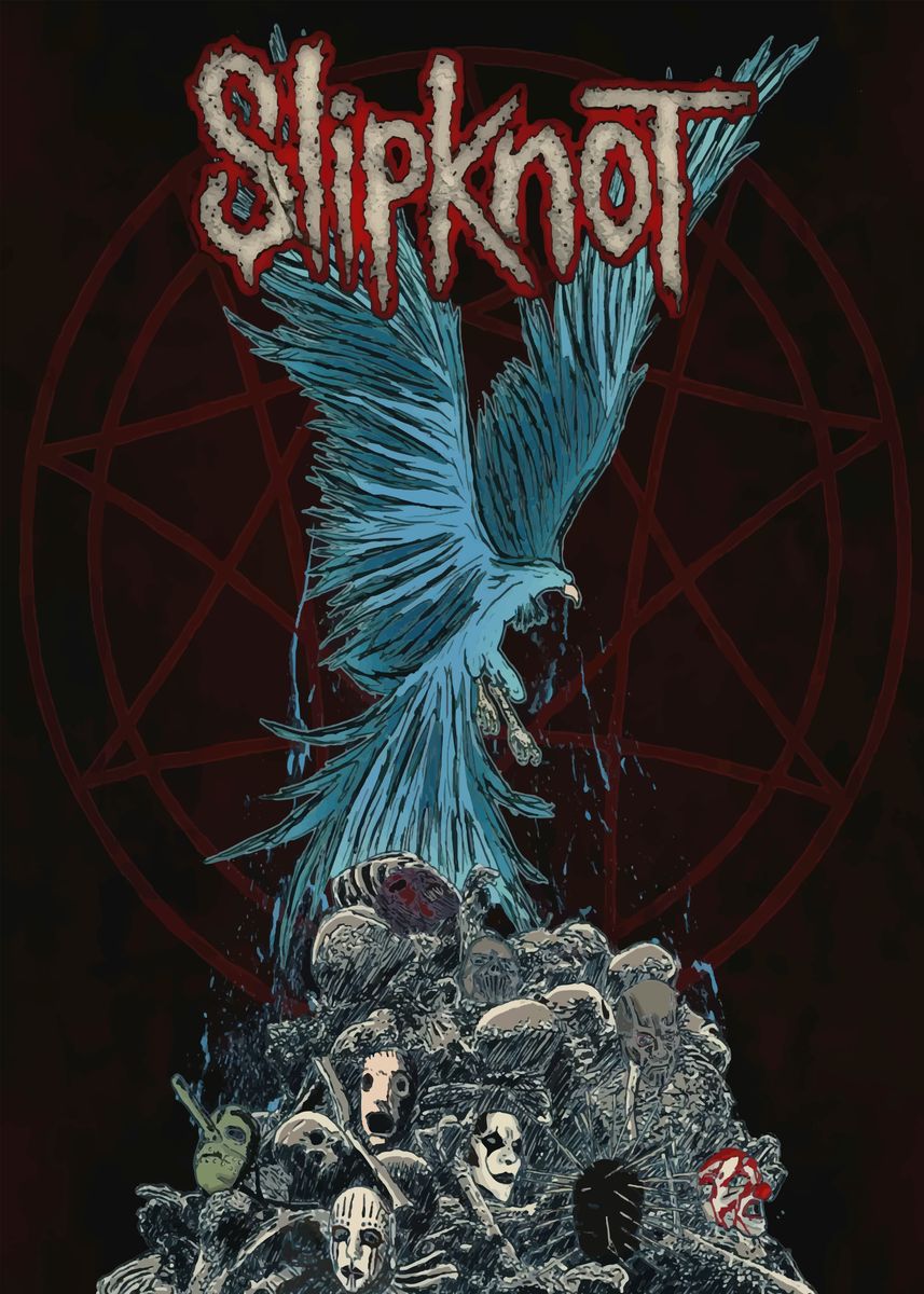 'Slipknot Band Artwork' Poster, picture, metal print, paint by hendra ...