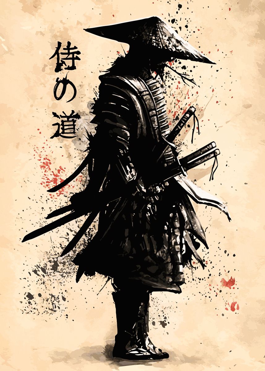 'Samurai Warrior Art Print' Poster, picture, metal print, paint by ...