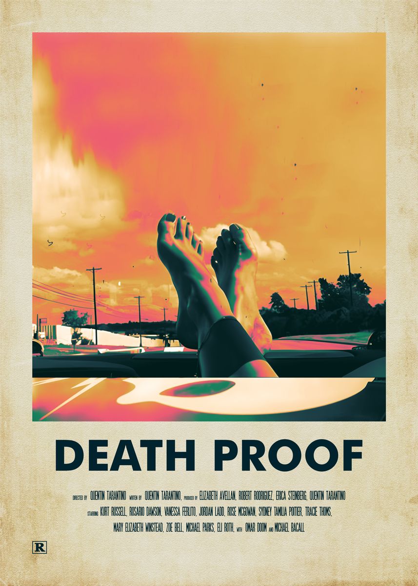'Death Proof Movie Poster' Poster, picture, metal print, paint by Most ...