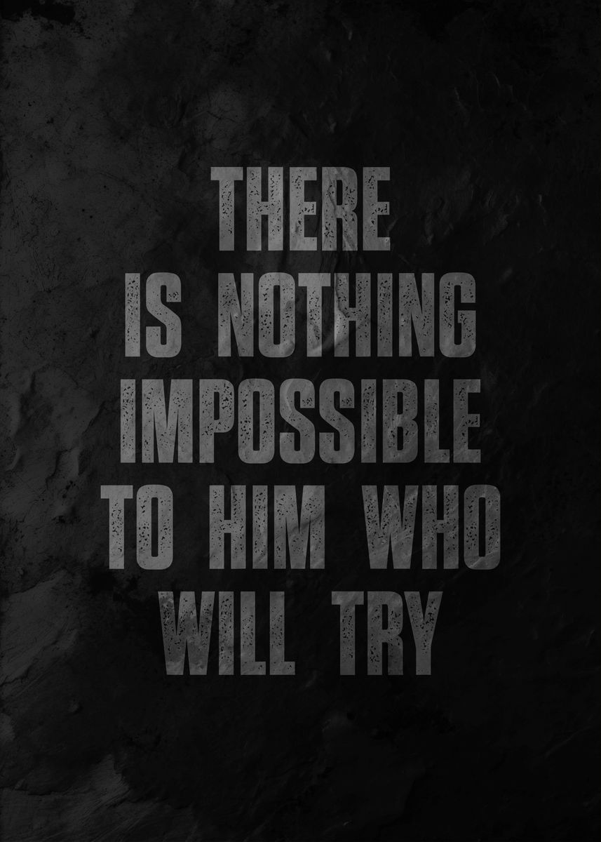 'Motivational Quote Poster' Poster, picture, metal print, paint by ...