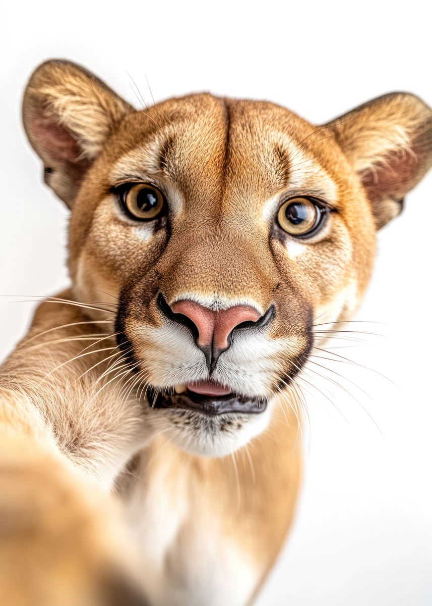 'Puma Selfie' Poster, picture, metal print, paint by Usama Design ...