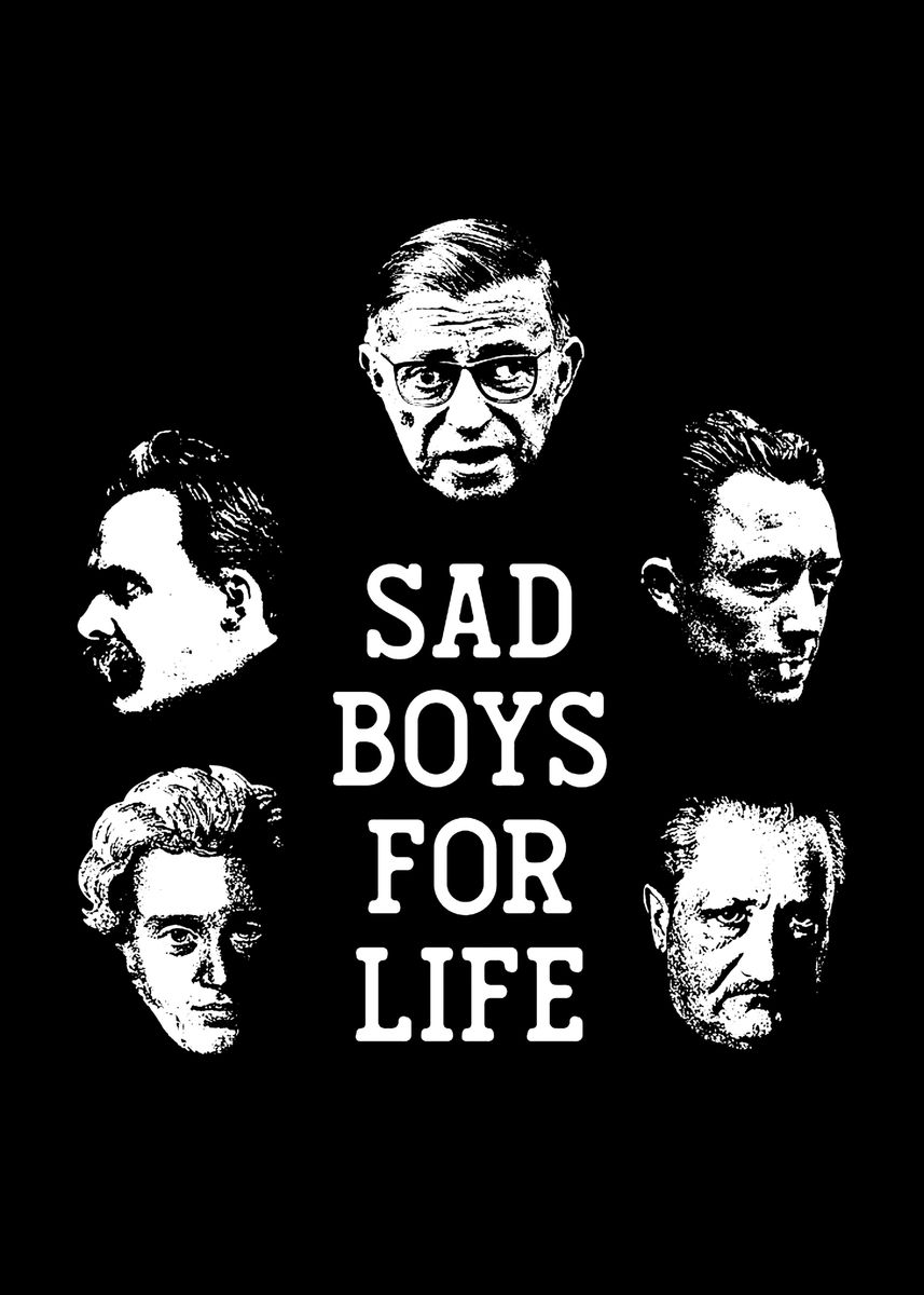 'Sad Boys For Life' Poster, picture, metal print, paint by DNSM | Displate