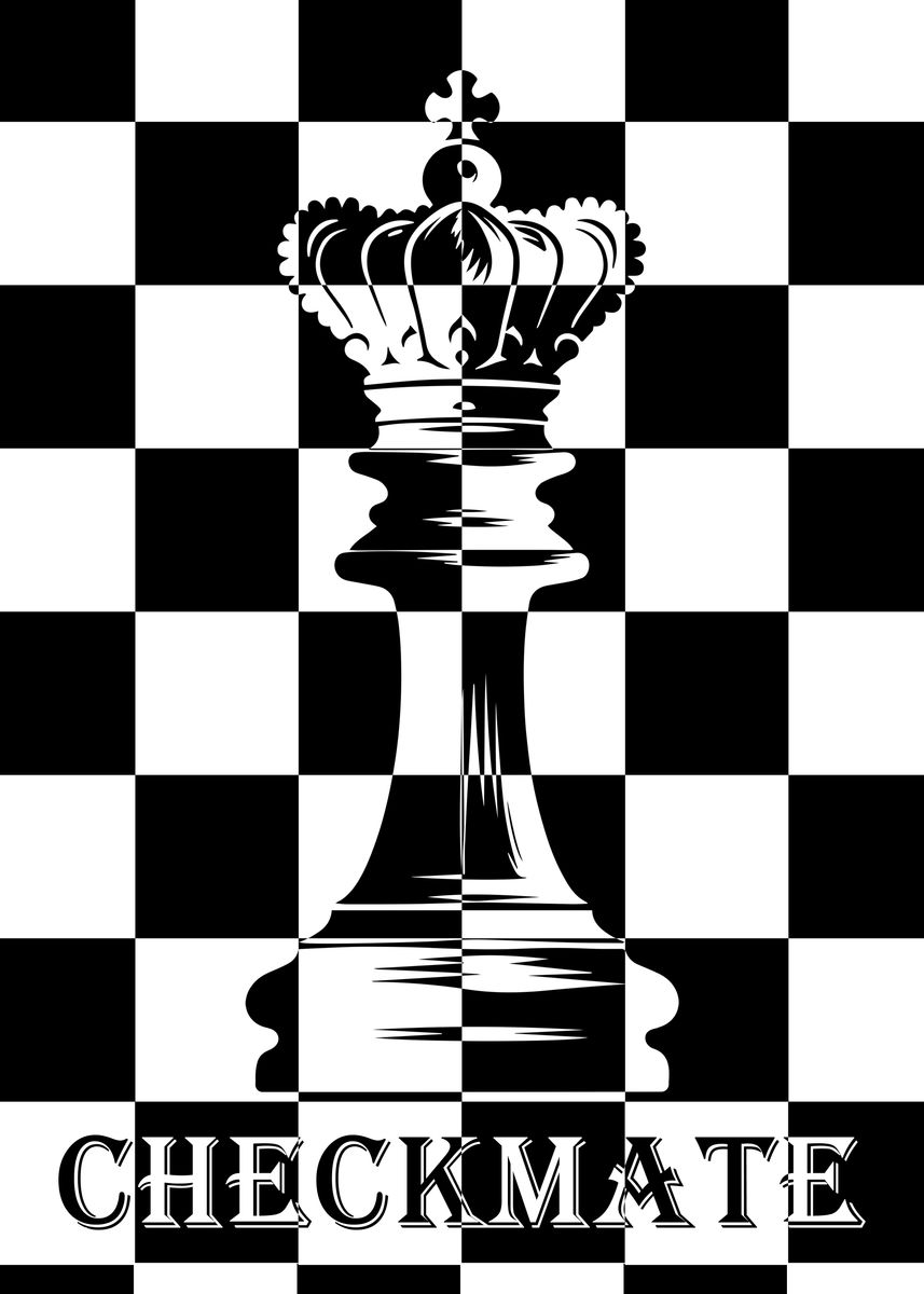 'Chess Checkmate ' Poster, picture, metal print, paint by XandYart ...