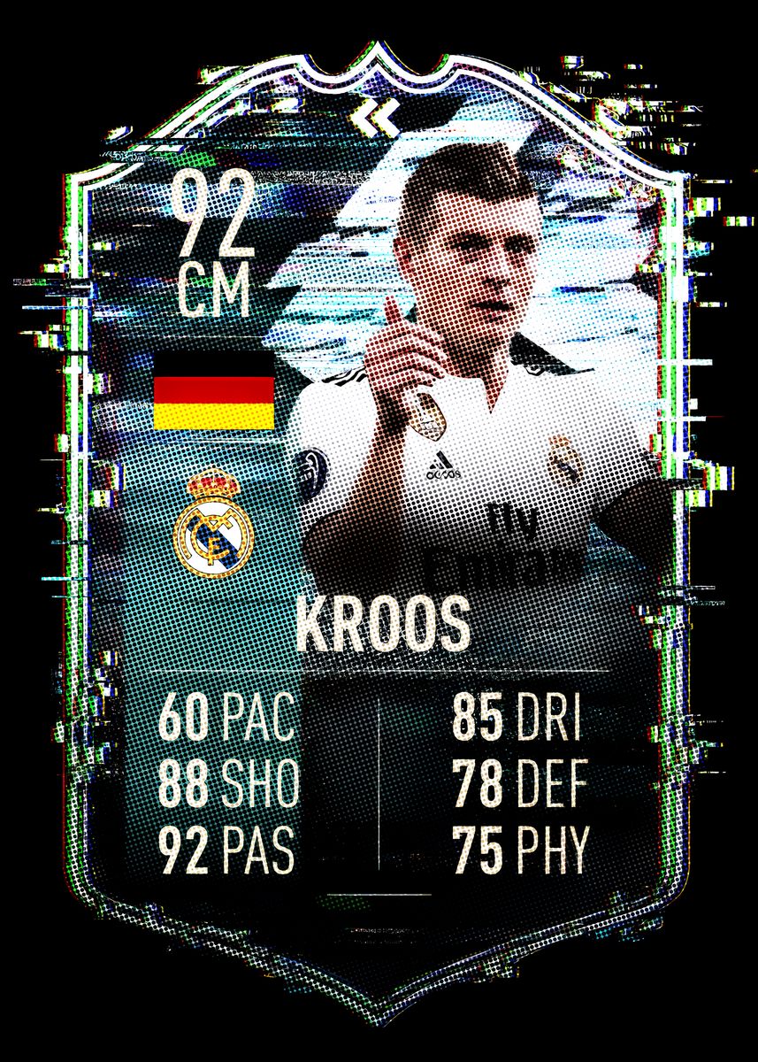 'Toni Kroos FIFA Card' Poster, picture, metal print, paint by | Displate