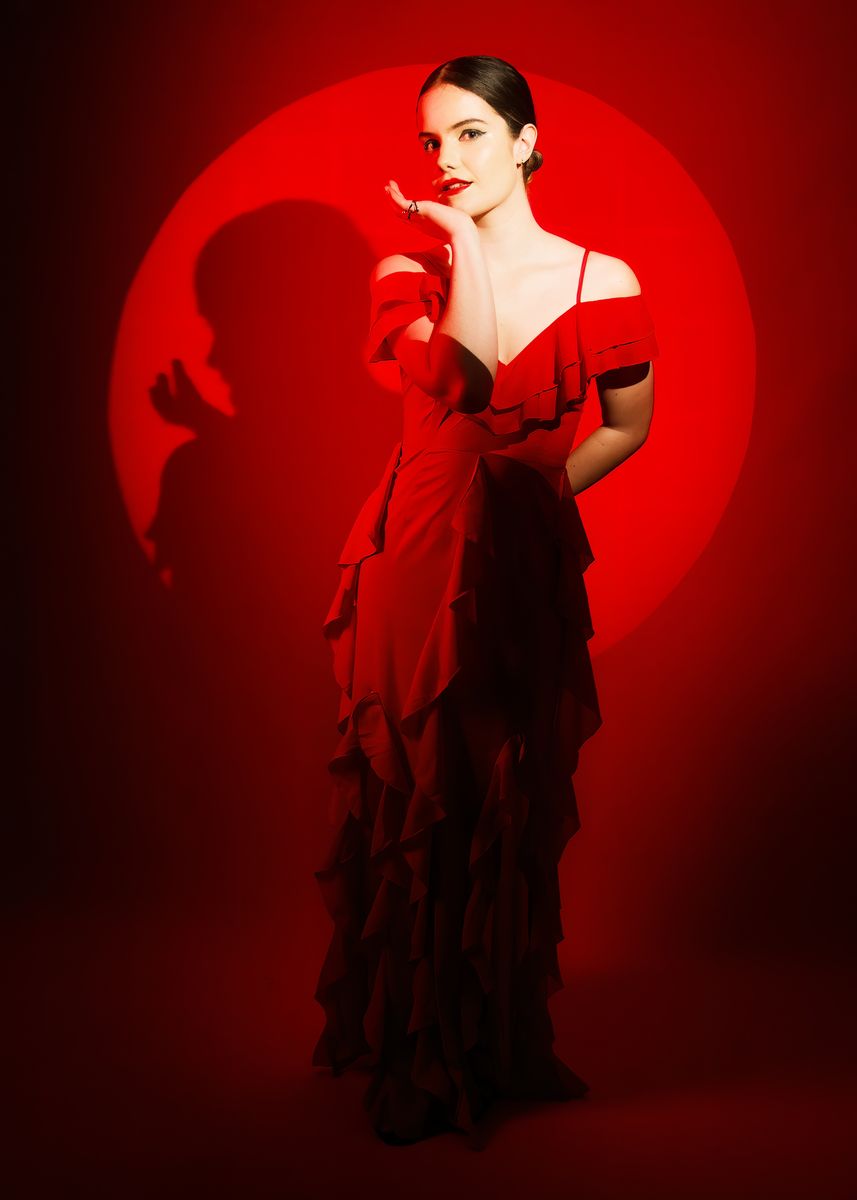 'Woman in Red Dress' Poster, picture, metal print, paint by Akil Wilson ...