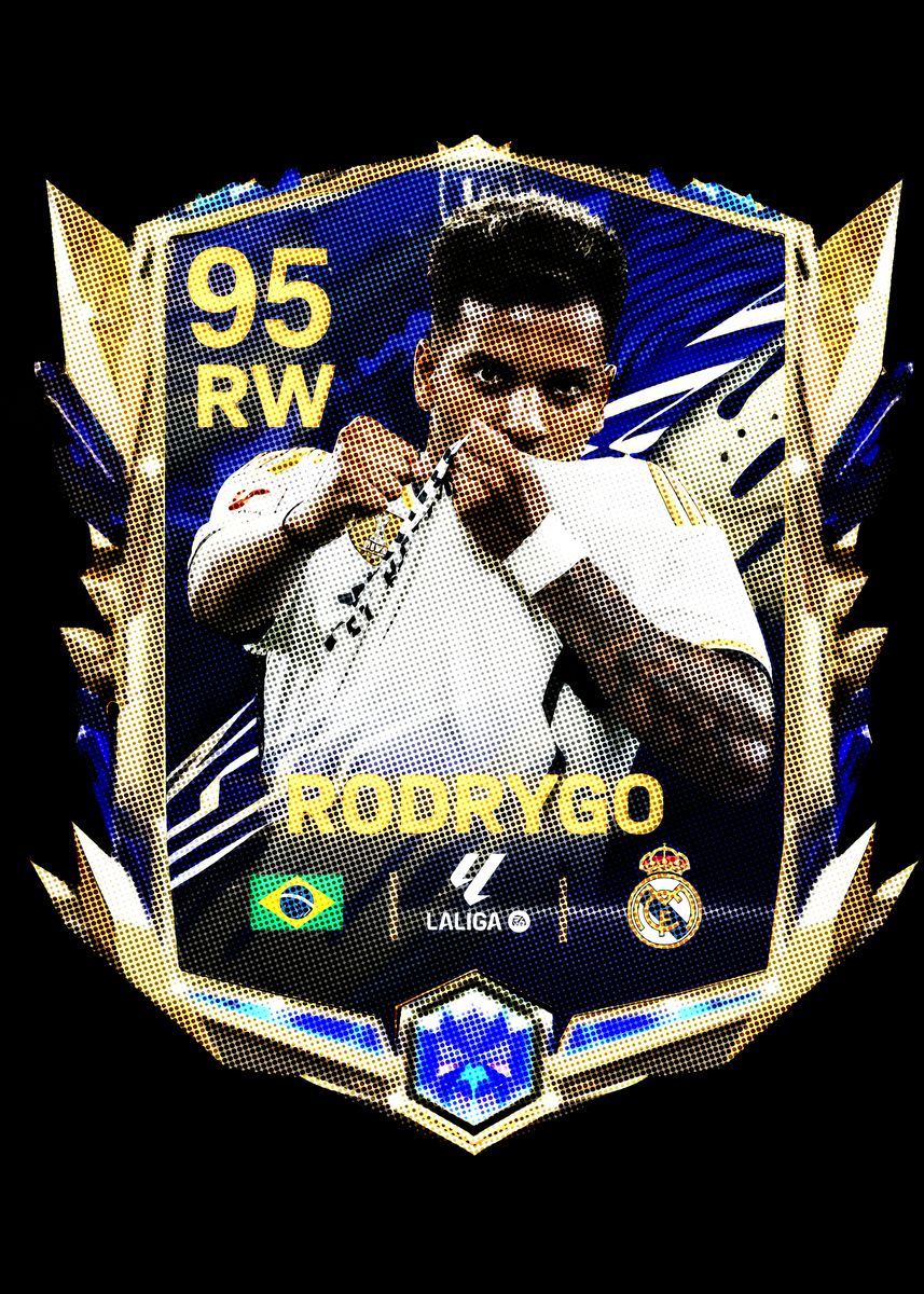 'Rodrygo Goes Real Madrid' Poster, picture, metal print, paint by ...