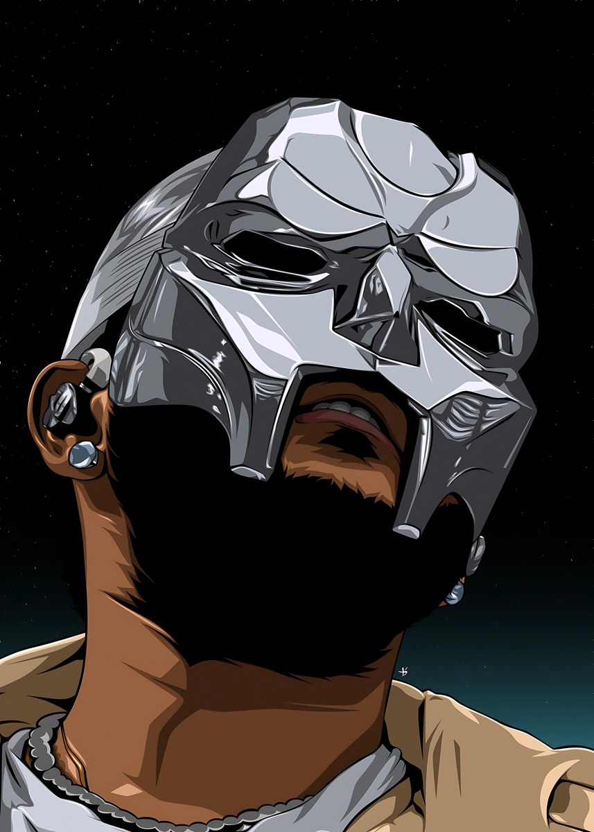 'the weeknd till dawn Mask Illustration' Poster, picture, metal print ...