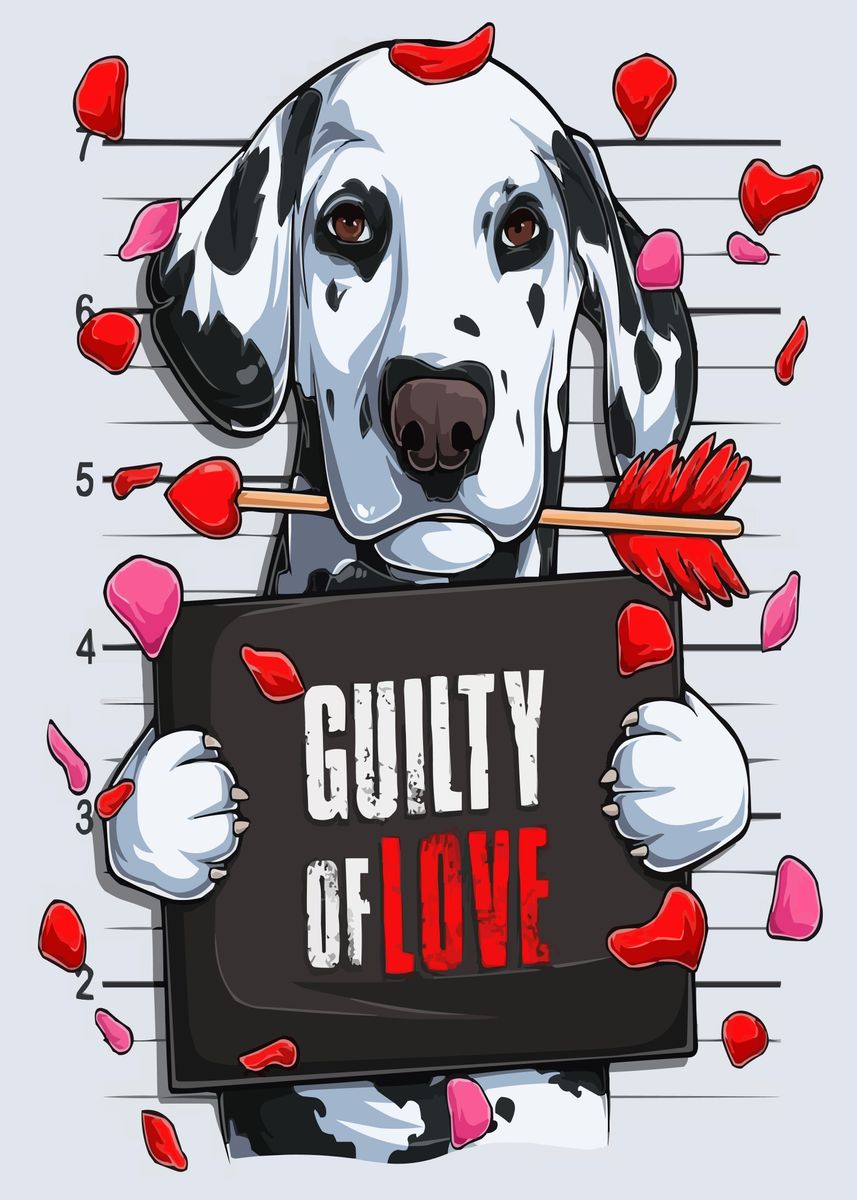 'Guilty of Love' Poster, picture, metal print, paint by biliacci | Displate