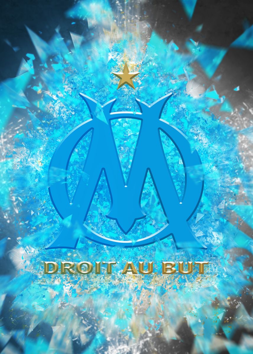 'Olympique de Marseille Logo' Poster, picture, metal print, paint by ...