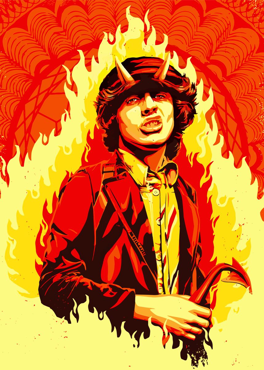 'Devilish Rock Star' Poster, picture, metal print, paint by lisa black ...