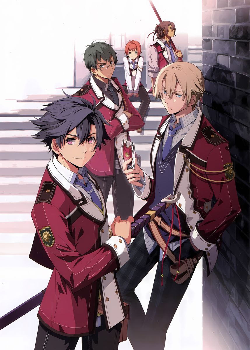 'Boys in Red Uniforms' Poster, picture, metal print, paint by Faeyza ...