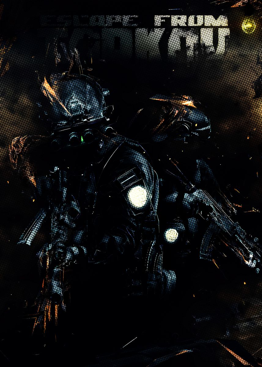 'Escape From Tarkov Poster' Poster, picture, metal print, paint by ...