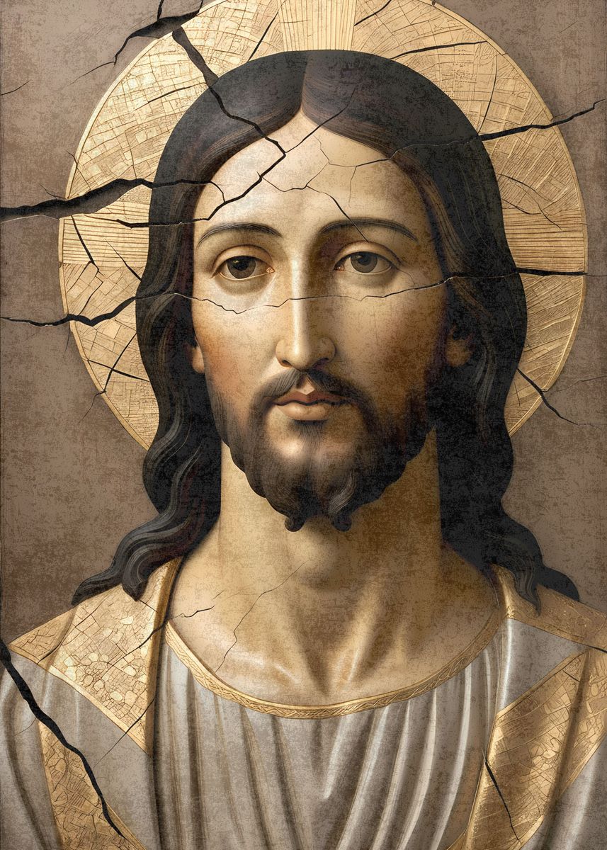 'Jesus Christ Portrait' Poster, picture, metal print, paint by Devran ...