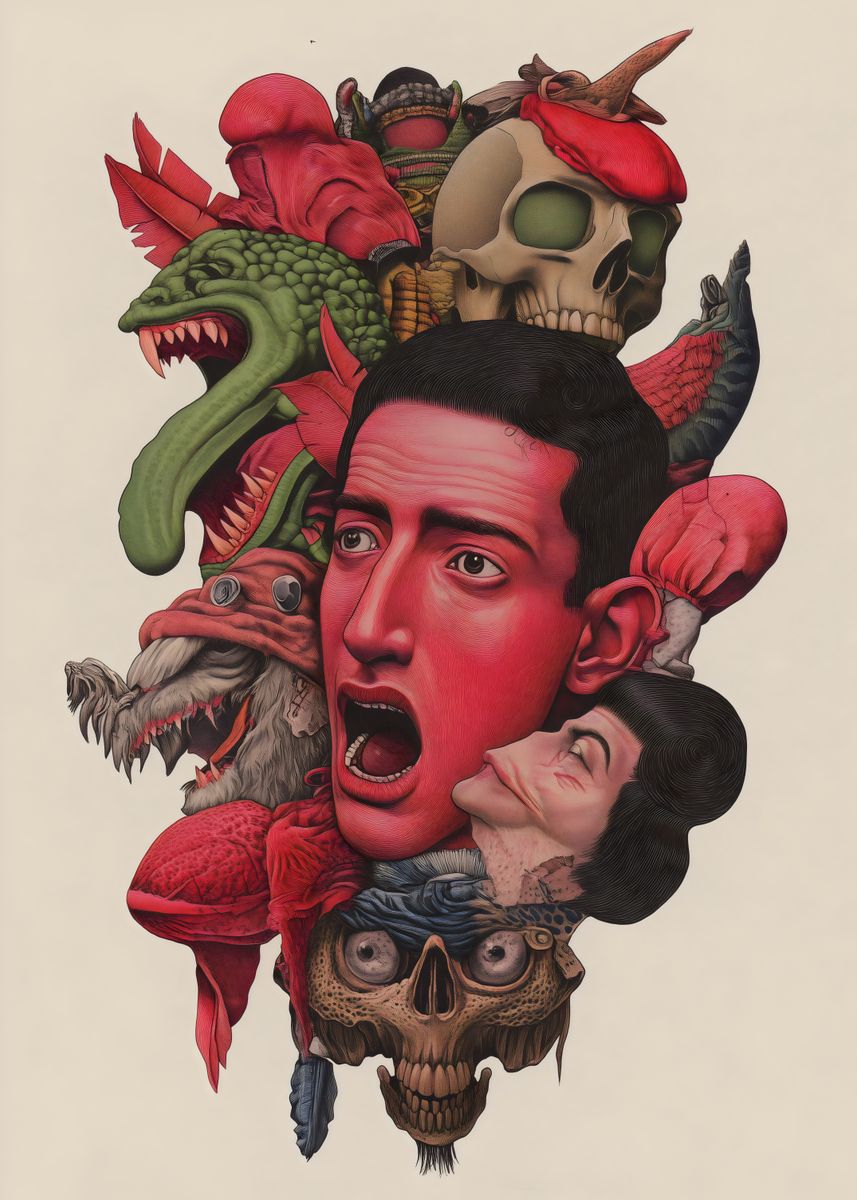 'Surreal Scream: A Journey into Chaos' Poster, picture, metal print ...