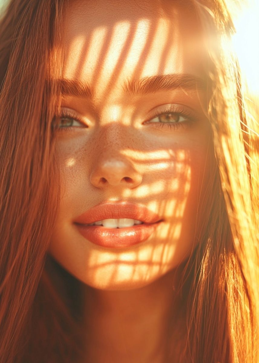 'Sun-Kissed Portrait' Poster, picture, metal print, paint by CG Vaasa ...