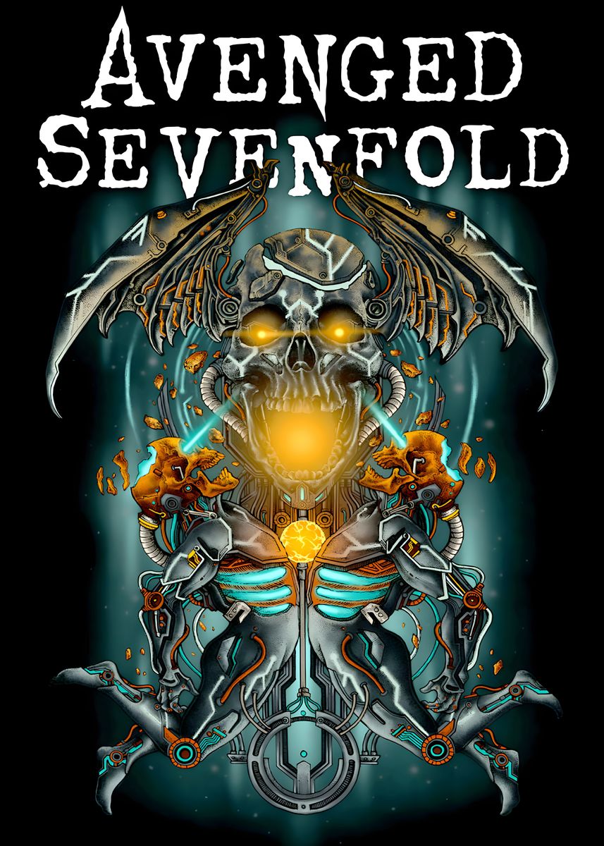 'Avenged Sevenfold' Poster, picture, metal print, paint by Game Pop Art ...