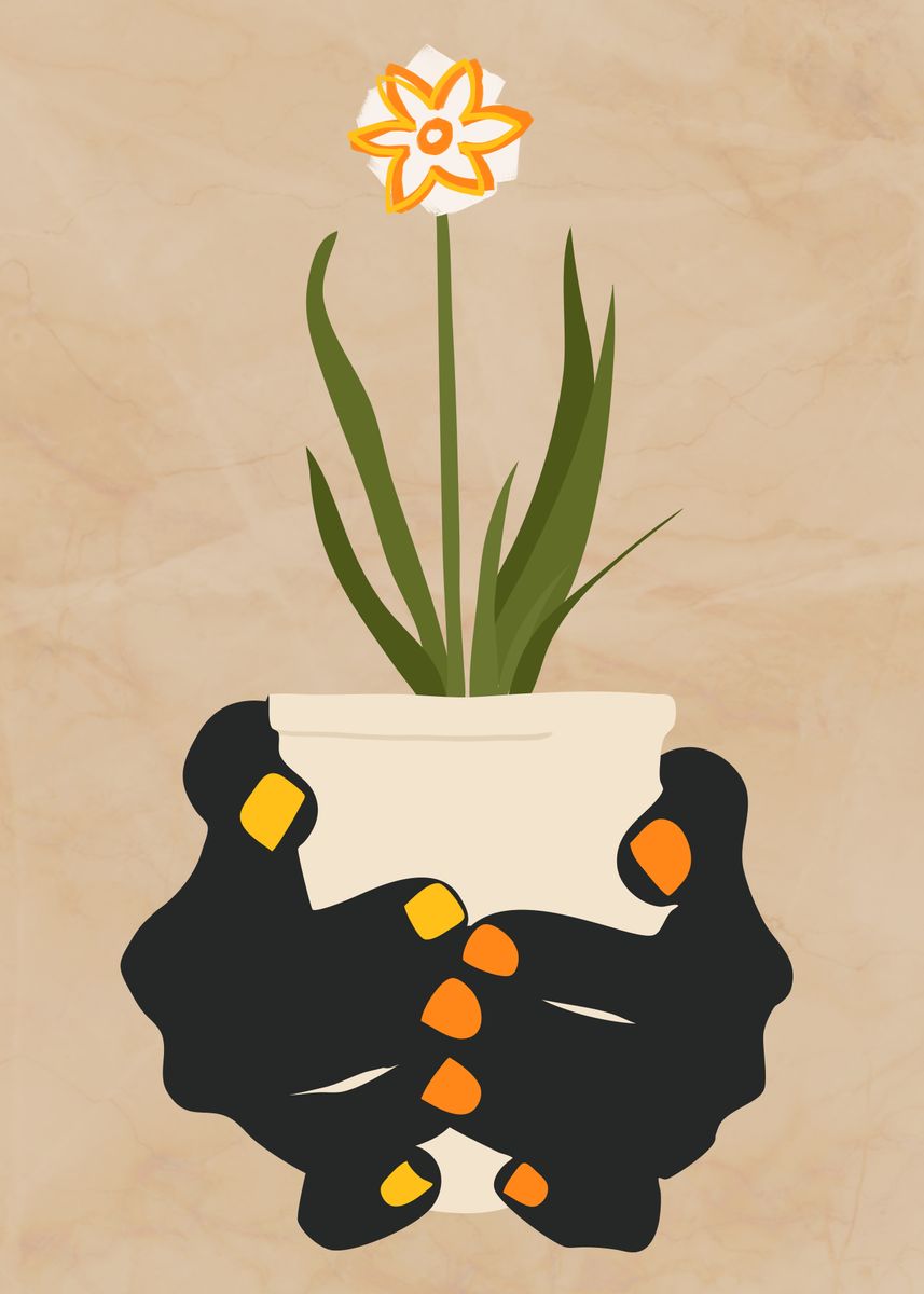 'Holding Hope' Poster, picture, metal print, paint by Kintsugi 99 ...