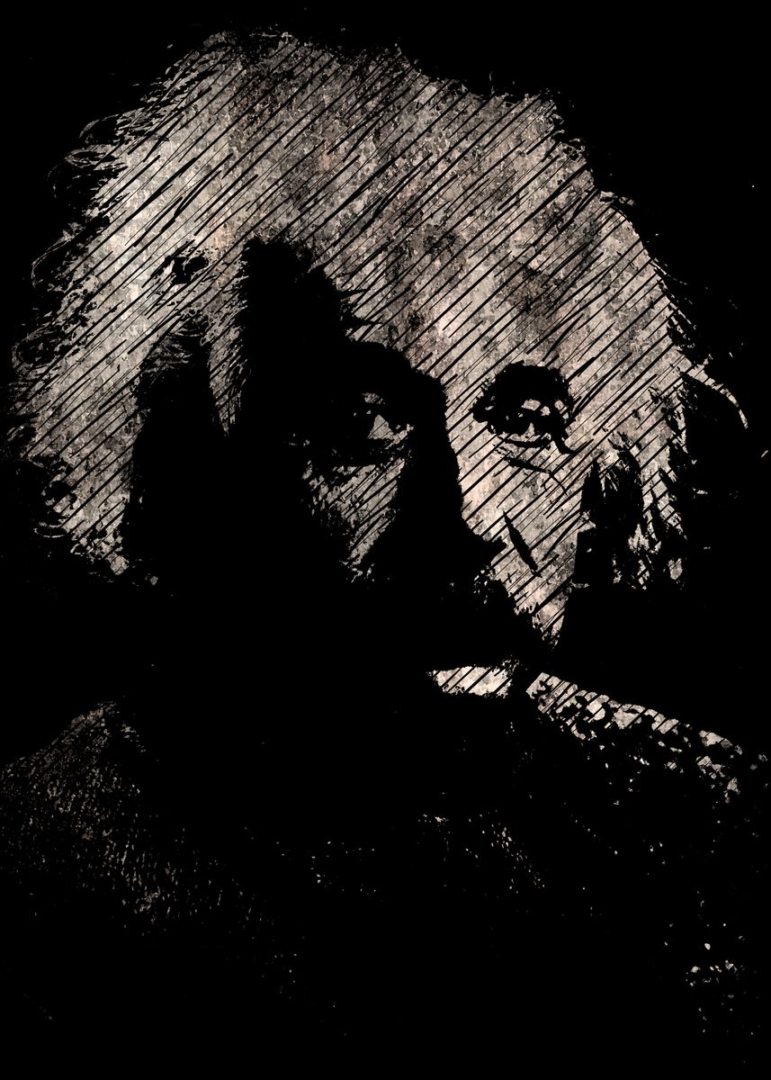 'Einstein Portrait' Poster, picture, metal print, paint by GOLDEN BOY ...