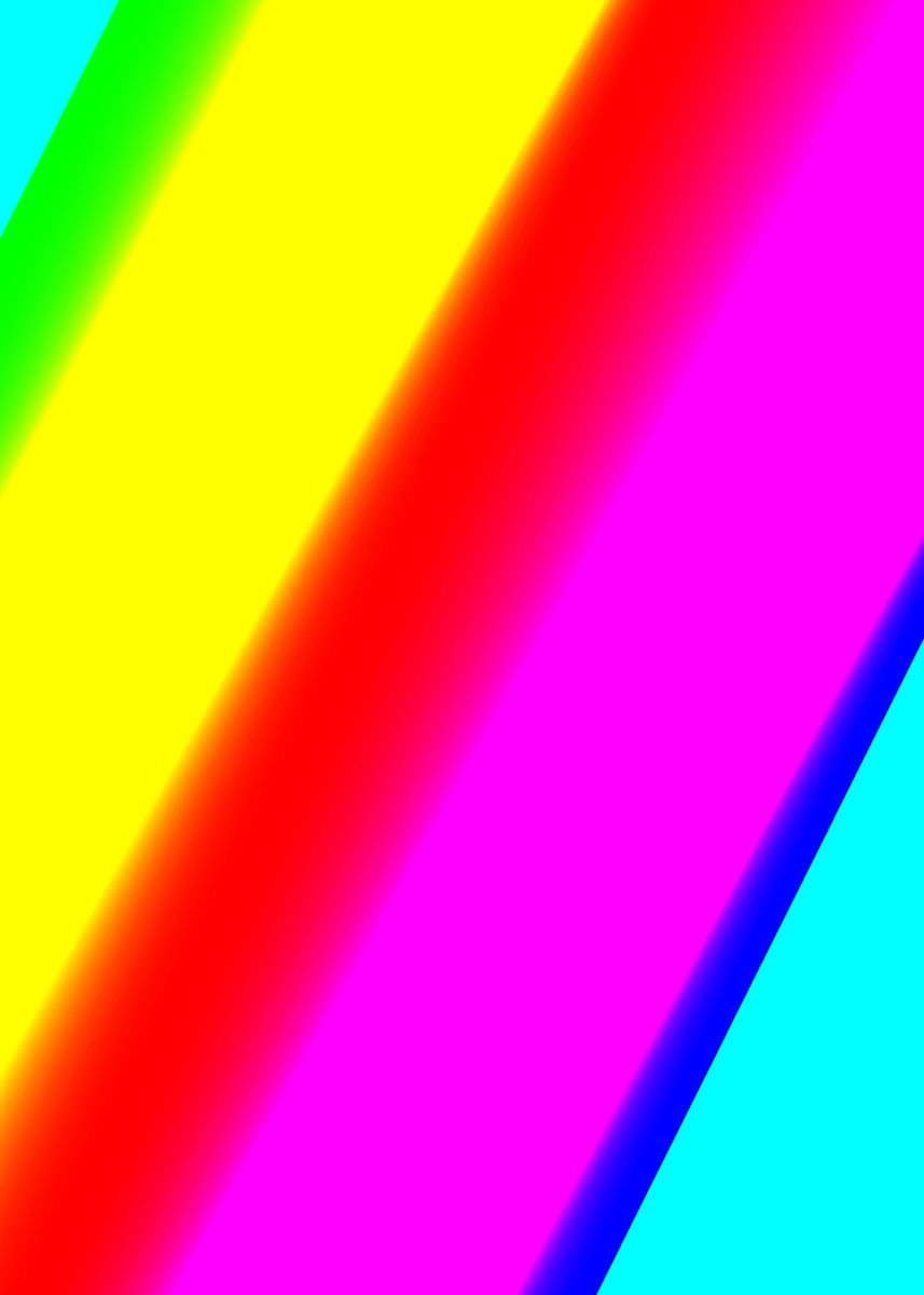 'Rainbow Gradient Stripes' Poster, picture, metal print, paint by ...