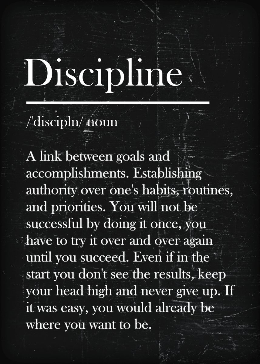 'Discipline ' Poster, picture, metal print, paint by yahya Batr | Displate
