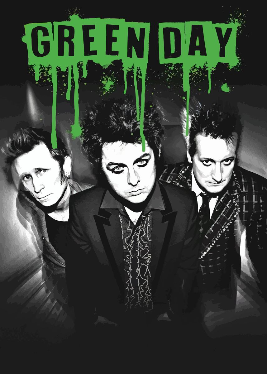 'Green Day Band Poster' Poster, picture, metal print, paint by Rans ...