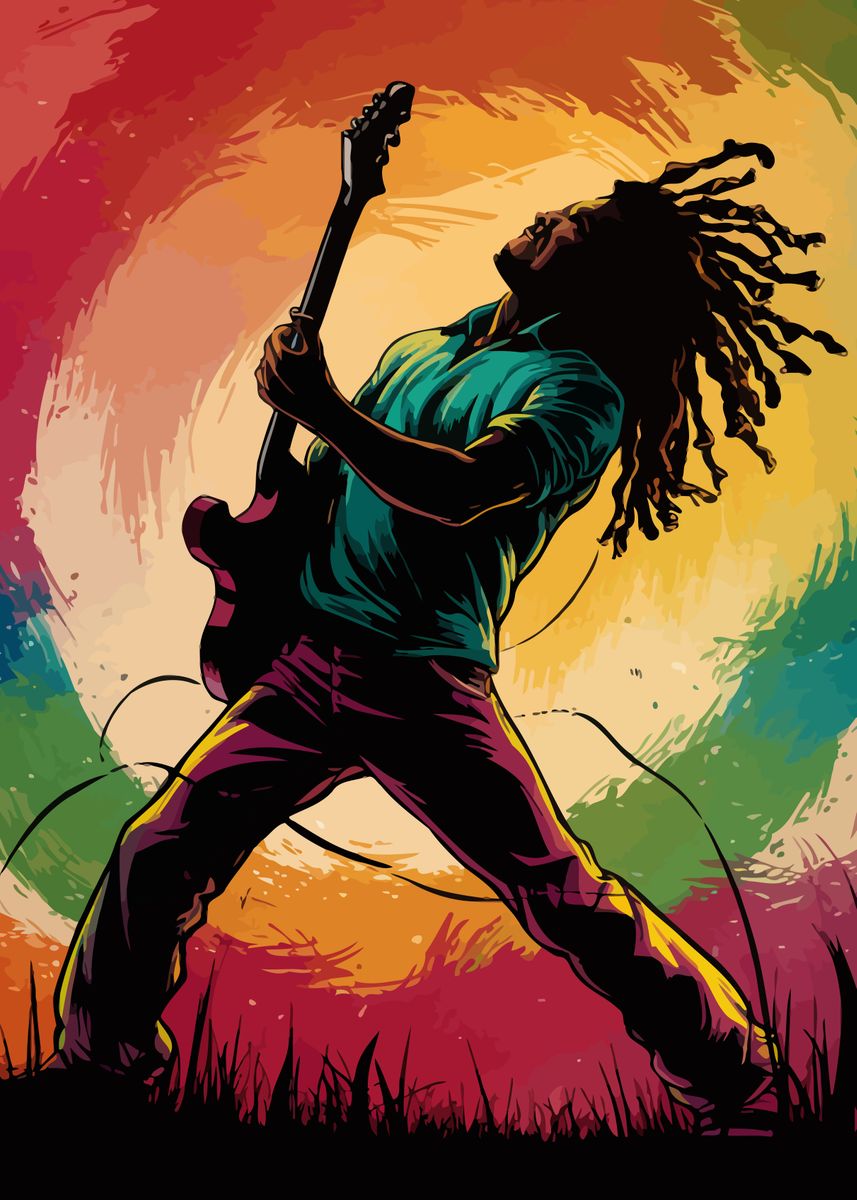 'Soul Of Reggae' Poster, picture, metal print, paint by Deborah ...