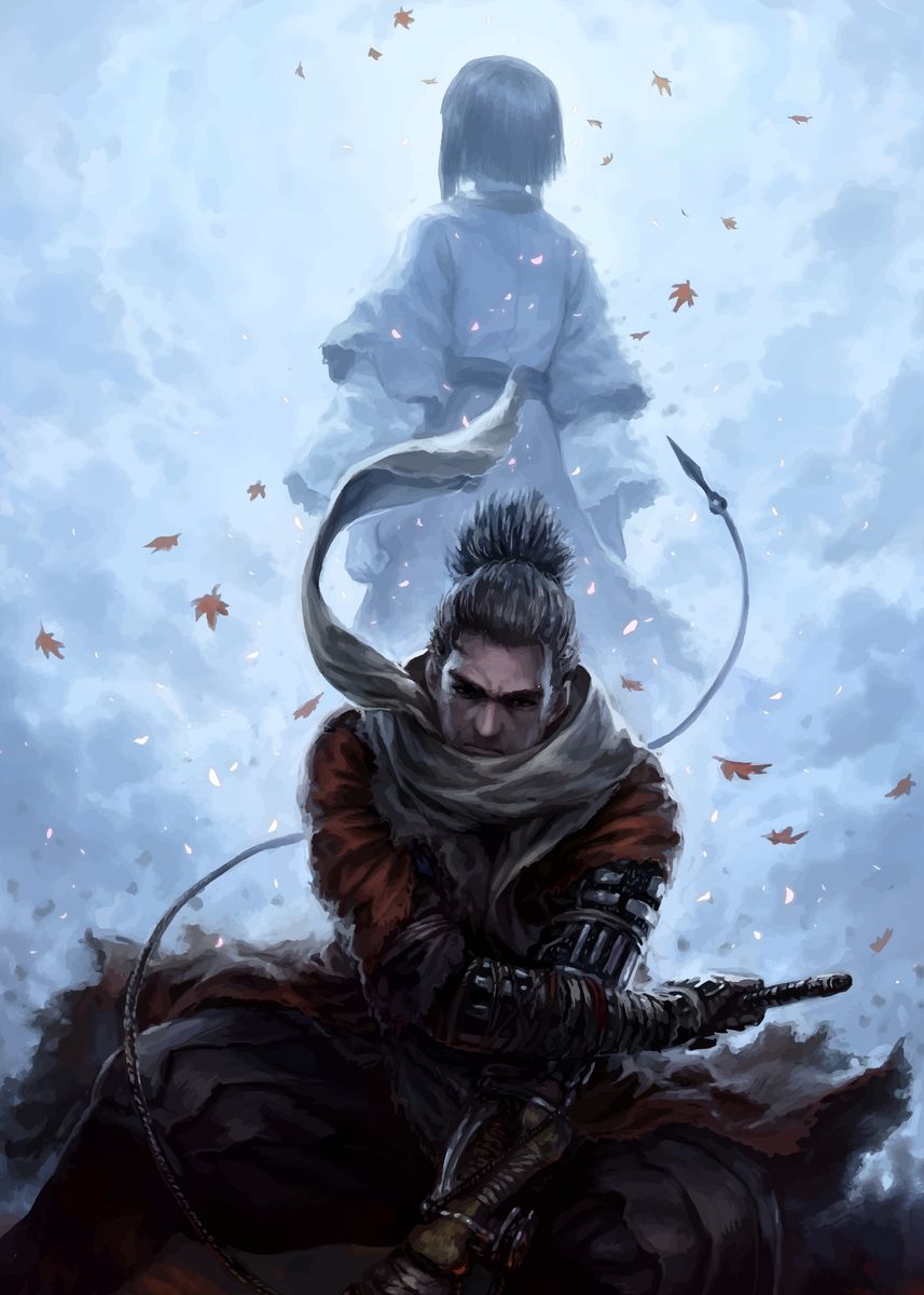 'Sekiro Shadow Die Twice' Poster, picture, metal print, paint by Pepito ...
