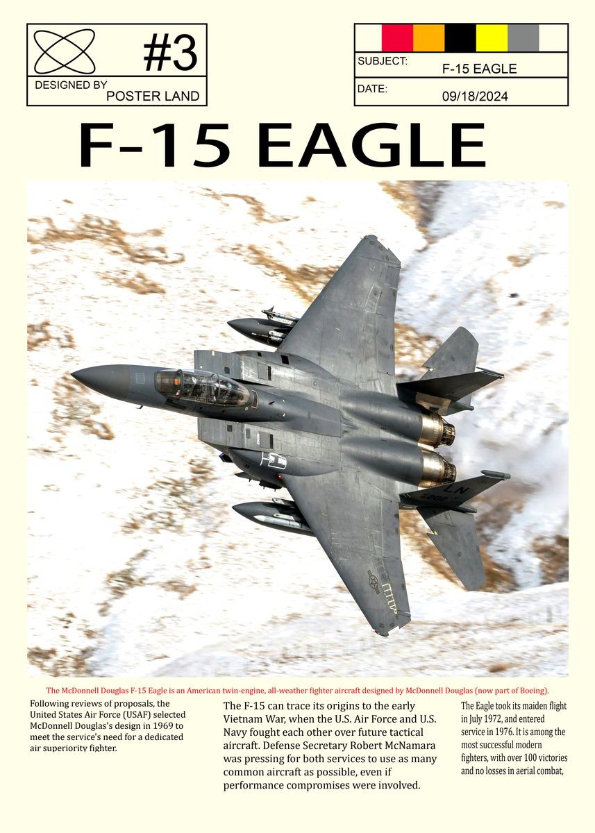 'F15 Eagle Aircraft ' Poster, picture, metal print, paint by your ...