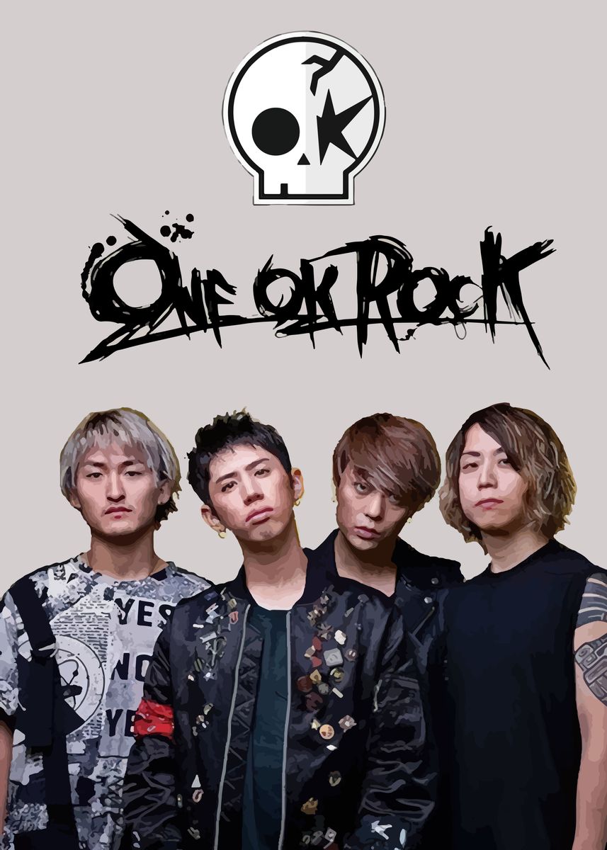 'One Ok Rock Band Poster' Poster, picture, metal print, paint by Rans ...