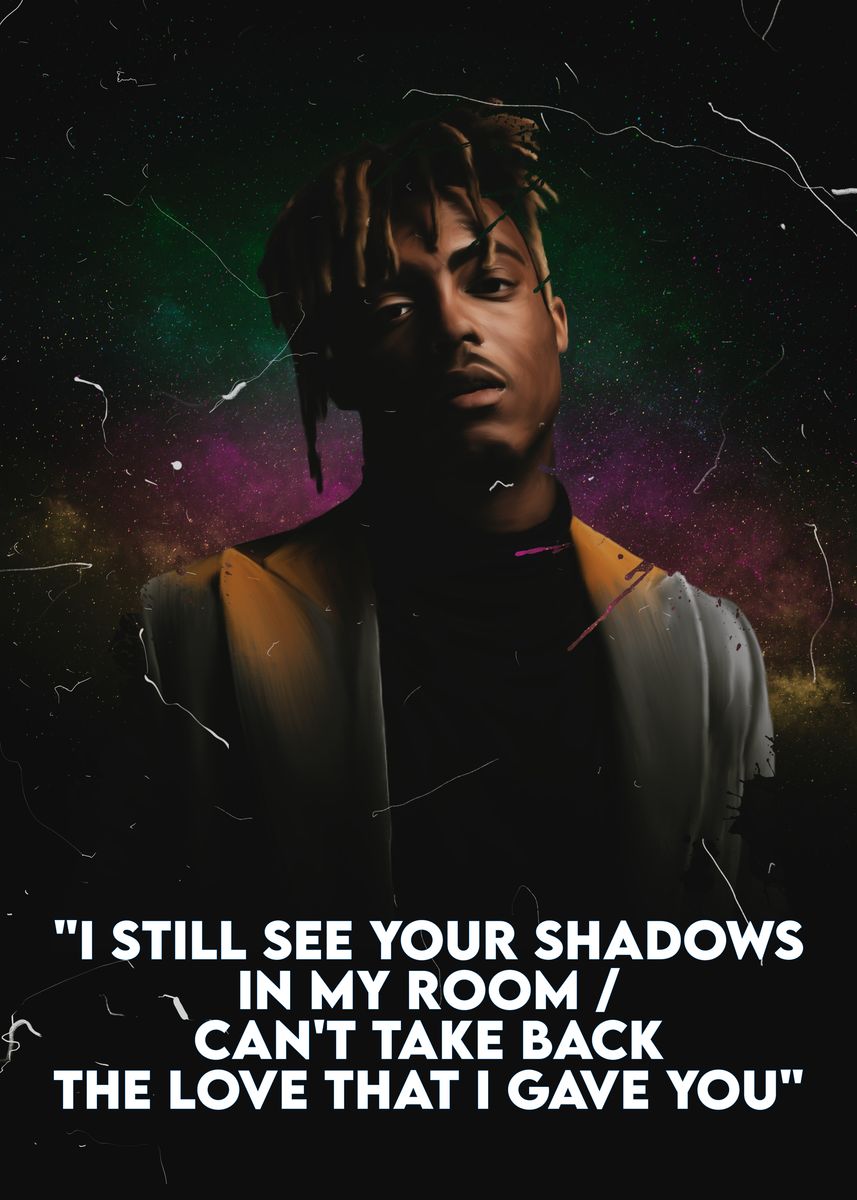 'Juice Wrld Poster' Poster, picture, metal print, paint by malenia ring ...