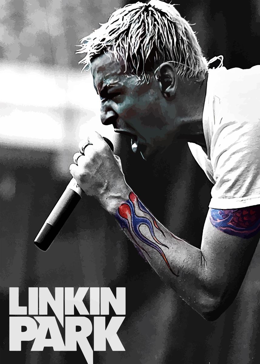 'linkin park' Poster, picture, metal print, paint by hendra melo | Displate