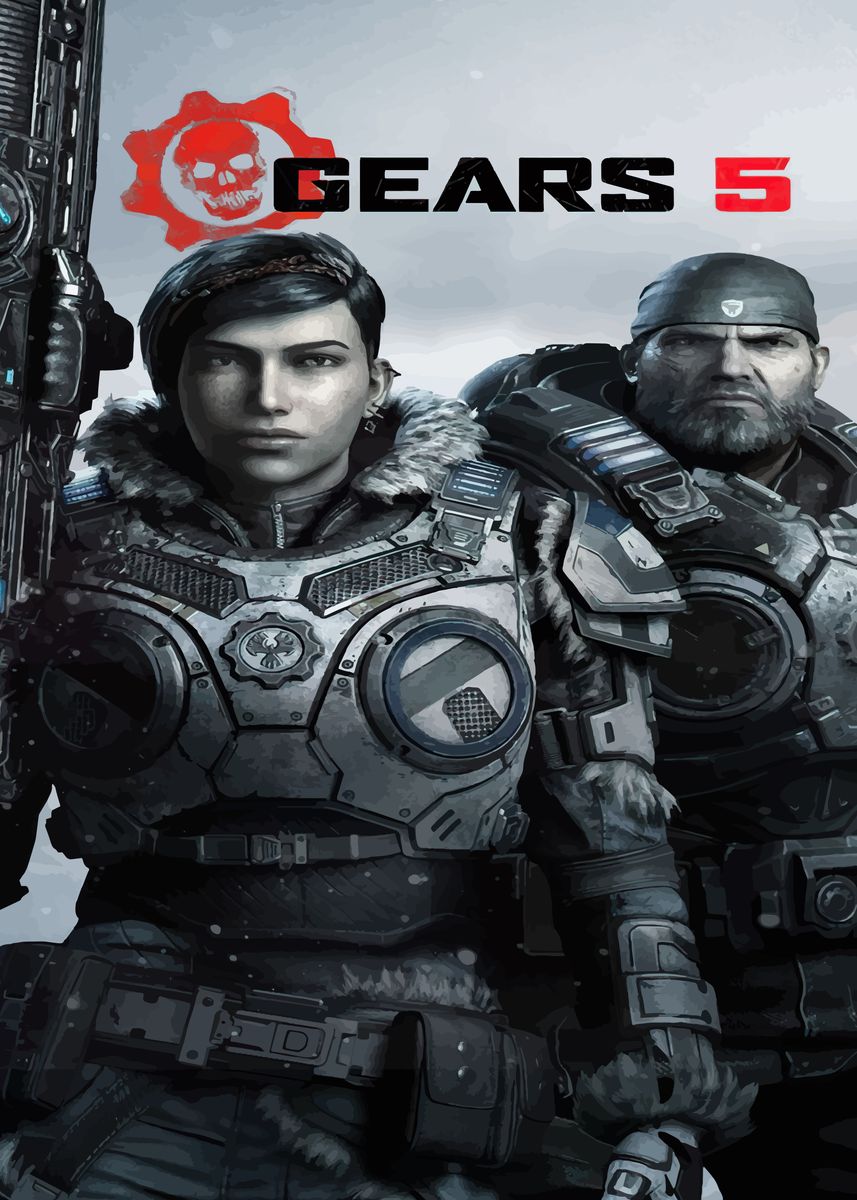 'Gears 5 Cover Art' Poster, picture, metal print, paint by | Displate