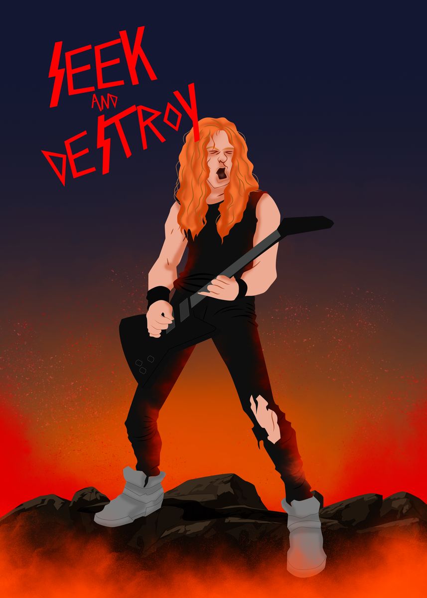 'Seek and Destroy' Poster, picture, metal print, paint by geeks holic ...