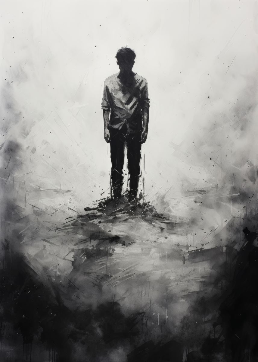 'Loneliness' Poster, picture, metal print, paint by Anass Benktitou ...