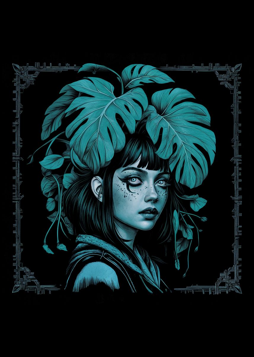 'Gothic Girl' Poster, picture, metal print, paint by Deborah Williams ...