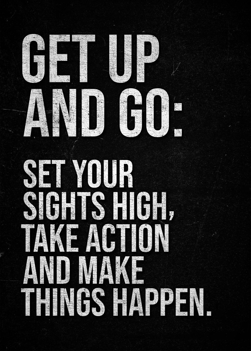'Motivational Quote Poster' Poster, picture, metal print, paint by ...