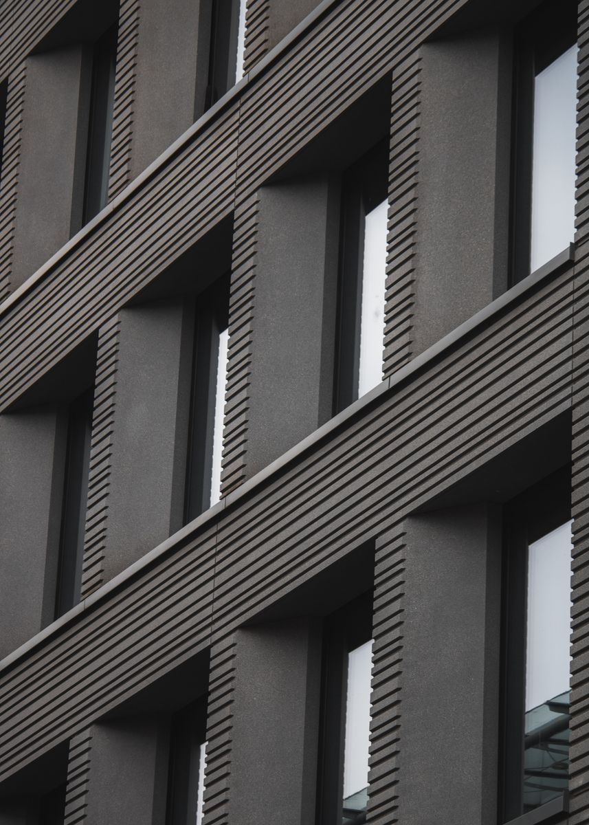 'Modern Building Facade' Poster, picture, metal print, paint by Hendrik ...