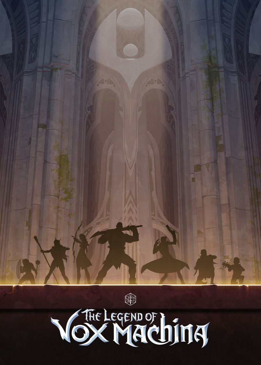 'Vox Machina Silhouettes' Poster, picture, metal print, paint by The ...
