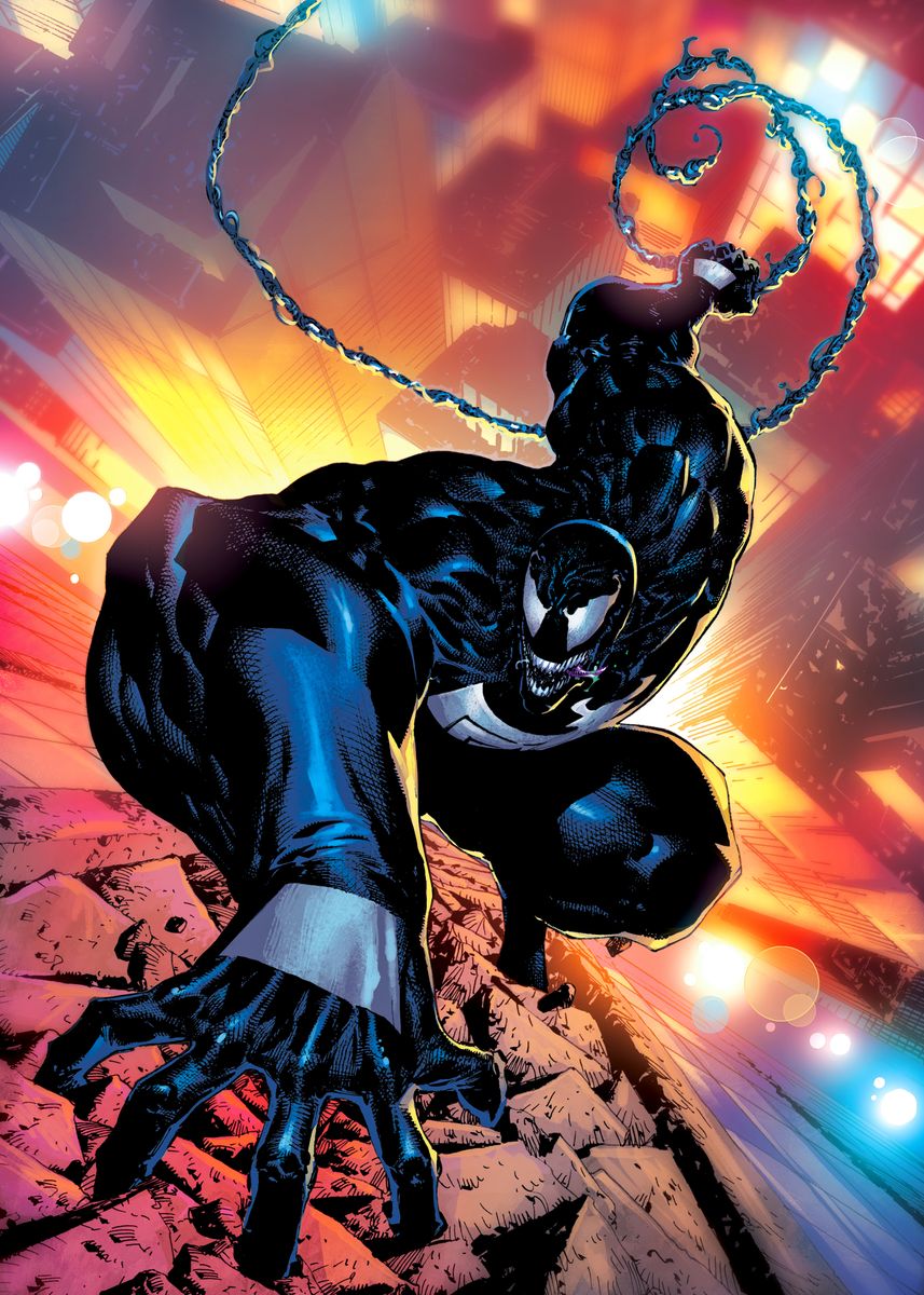 'Venom Comic Climb' Poster, picture, metal print, paint by Marvel ...