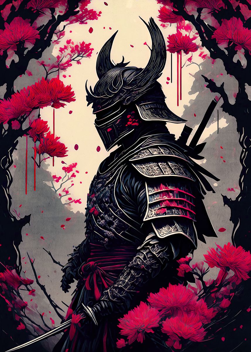 'Samurai Warrior Art' Poster, picture, metal print, paint by Johann ...