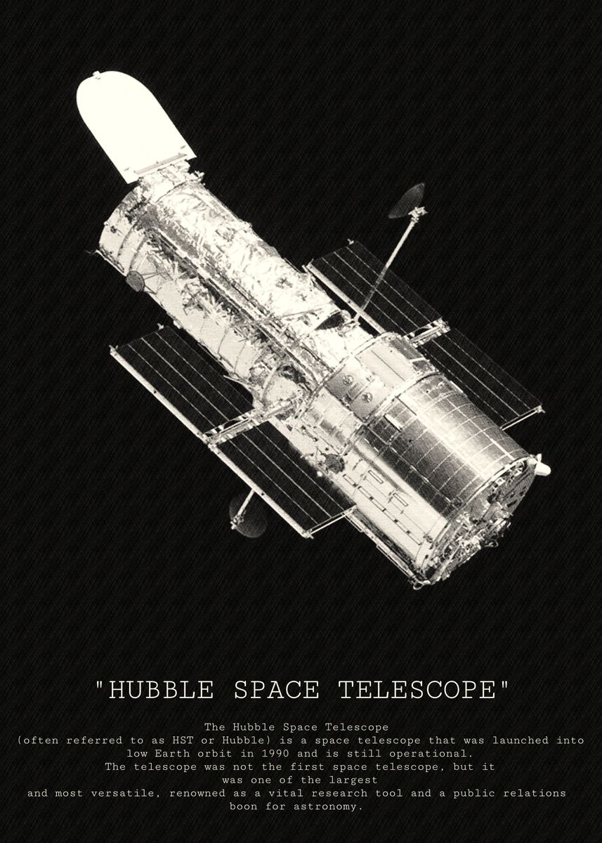 'Hubble Space Telescope' Poster, picture, metal print, paint by ...