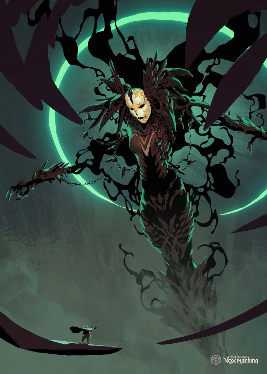 'Vax'ildan and Duskmaven' Poster, picture, metal print, paint by The ...