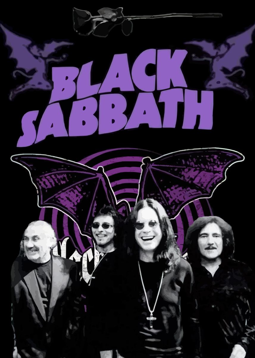 'Black Sabbath Band Poster' Poster, picture, metal print, paint by Rans ...