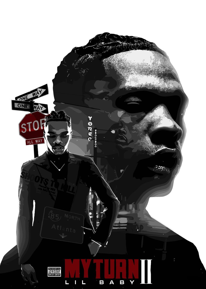 'Lil Baby Rapper' Poster, picture, metal print, paint by VisionPrint ...