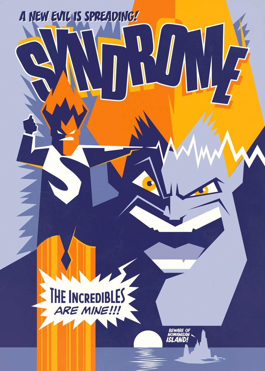 'Incredibles Retro Syndrome' Poster, picture, metal print, paint by ...